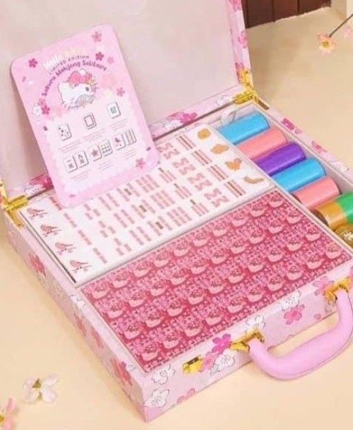 Limited Edition Hello Kitty Sakura Mahjong Solitaire, Hobbies & Toys ...