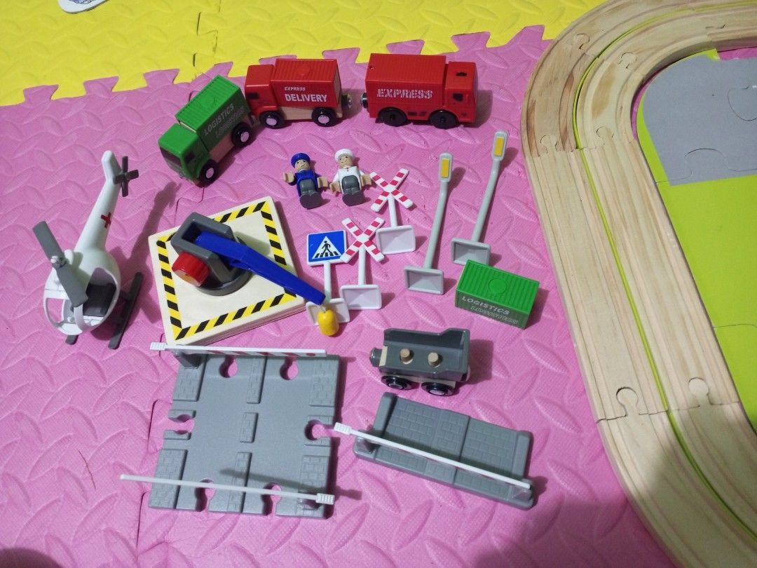 Little town timeless toys wooden road set, Hobbies & Toys, Toys & Games ...