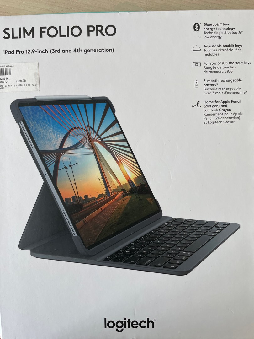 Logitech Slim Folio Pro, Computers & Tech, Parts & Accessories ...