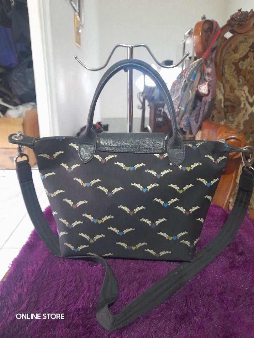 Longchamp Le Pliage Horse Print (small), Fesyen Wanita, Tas & Dompet di ...