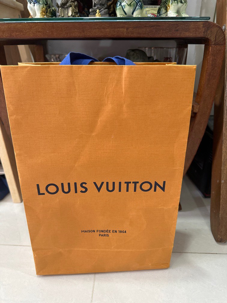 LV paper bag, Luxury, Bags & Wallets on Carousell