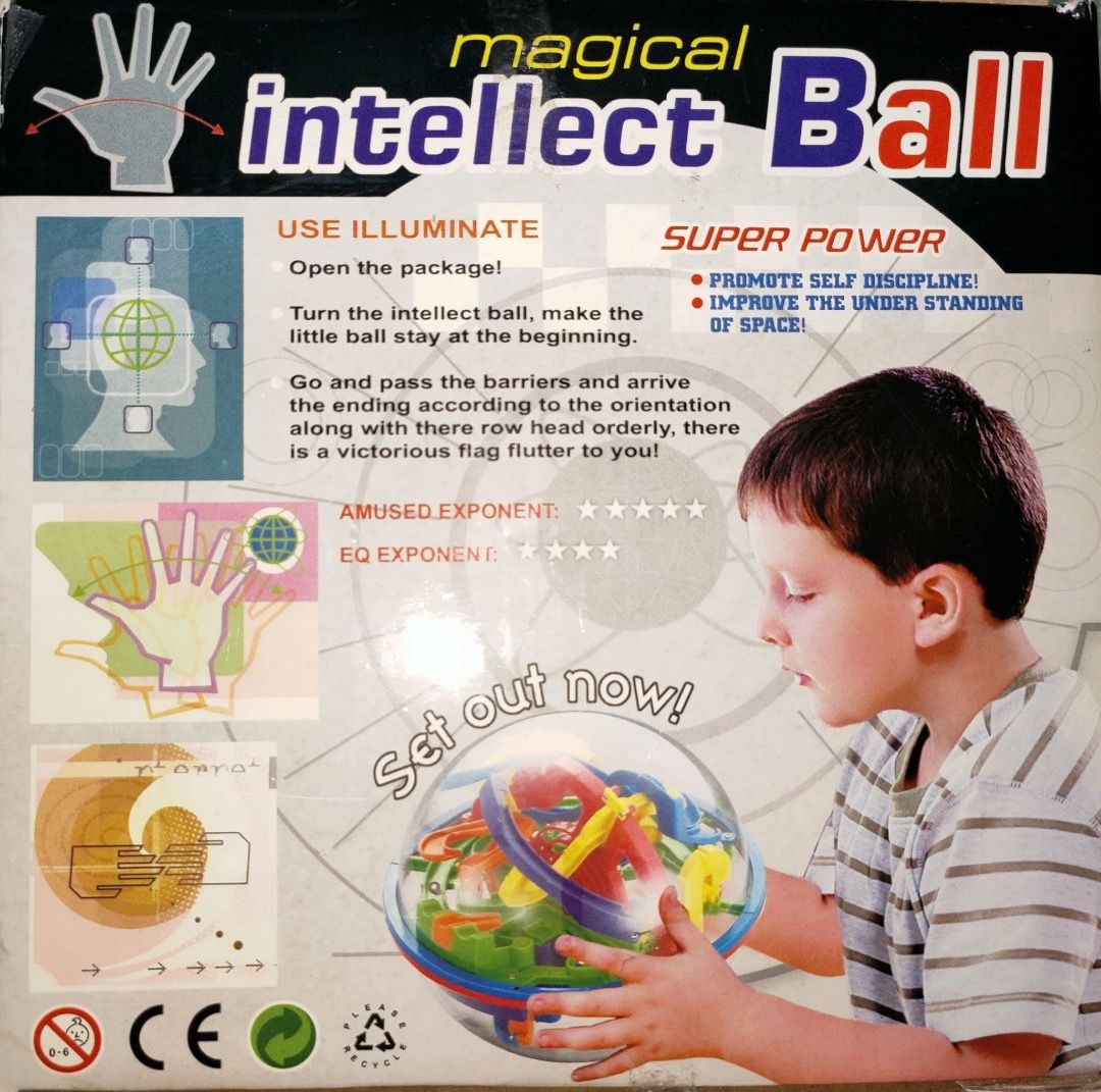 ｜智力球｜Magical intellect Ball-3D魔幻迷宮球 小孩大人都適用, 興趣及遊戲, 玩具與遊戲在旋轉拍賣