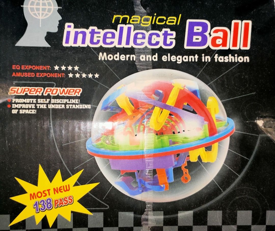 ｜智力球｜Magical intellect Ball-3D魔幻迷宮球 小孩大人都適用, 書籍、休閒與玩具, 玩具、公仔、桌遊在旋轉拍賣