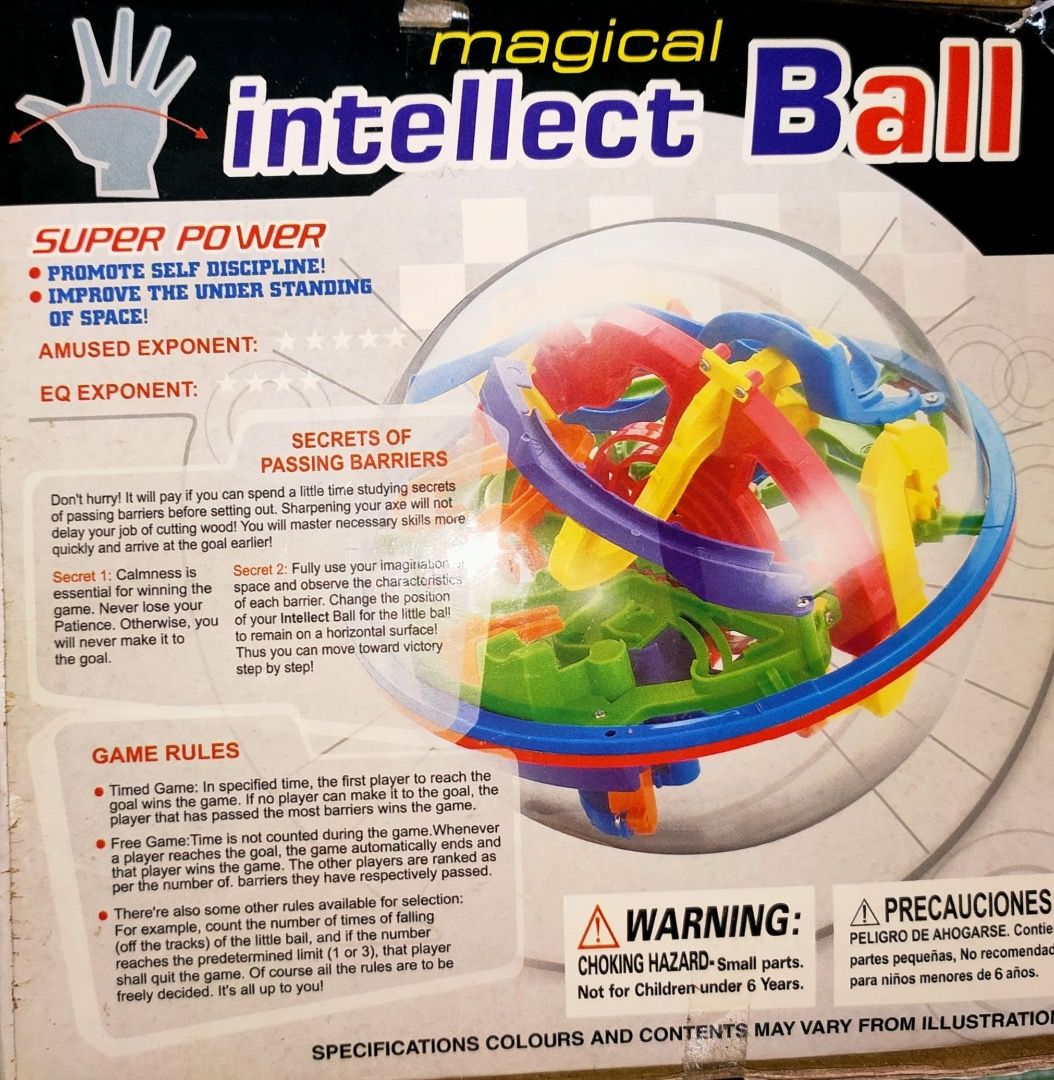 ｜智力球｜Magical intellect Ball-3D魔幻迷宮球 小孩大人都適用, 興趣及遊戲, 玩具與遊戲在旋轉拍賣