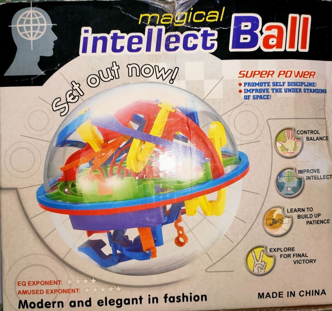 ｜智力球｜Magical intellect Ball-3D魔幻迷宮球 小孩大人都適用, 興趣及遊戲, 玩具與遊戲在旋轉拍賣