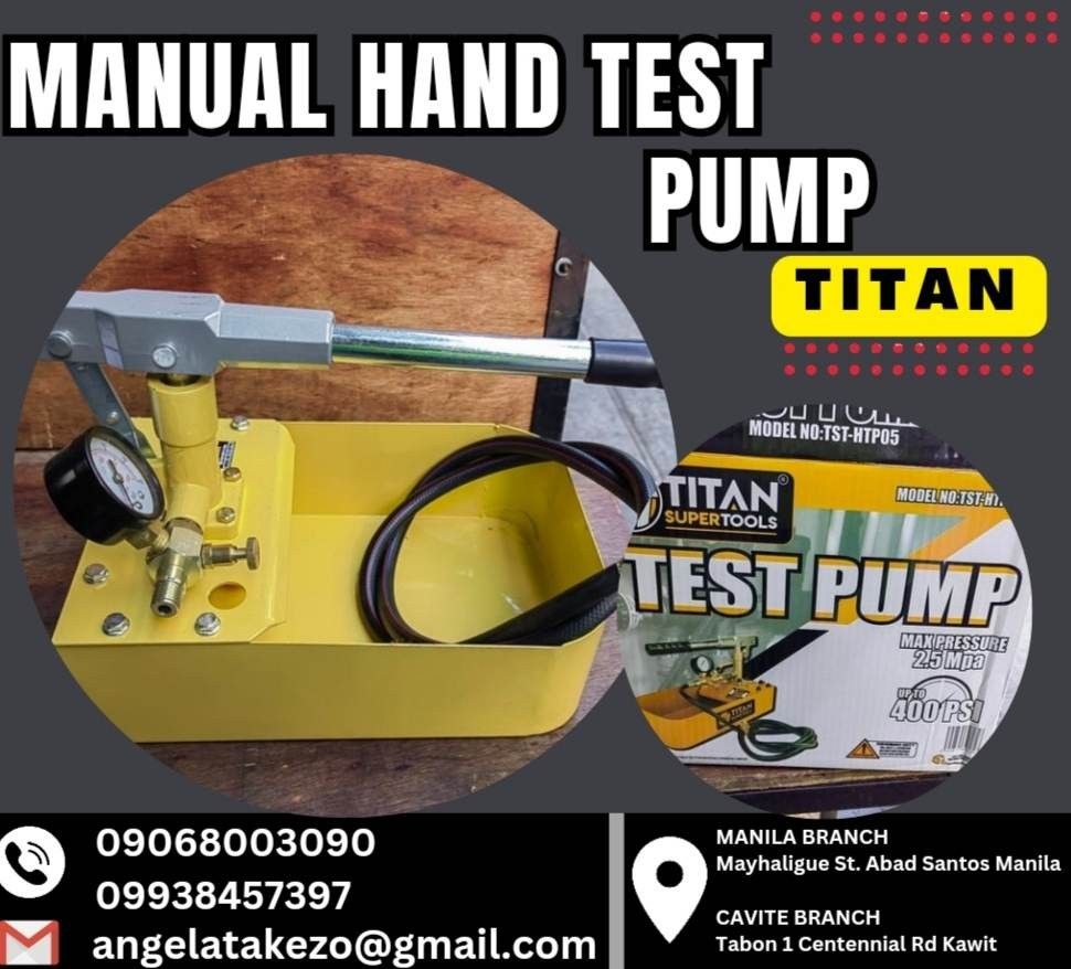 Manual Hand Test Pump, Commercial & Industrial, Construction & Building ...
