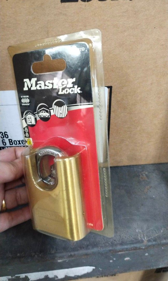 Master lock combination padlock #177D,double locking, Furniture & Home ...