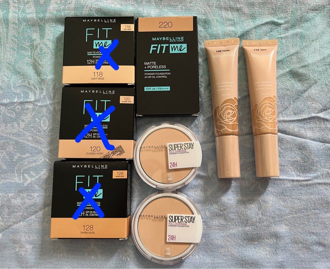Maybelline Super Stay Full Coverage Foundation, Fit me Matte + Poreless ...