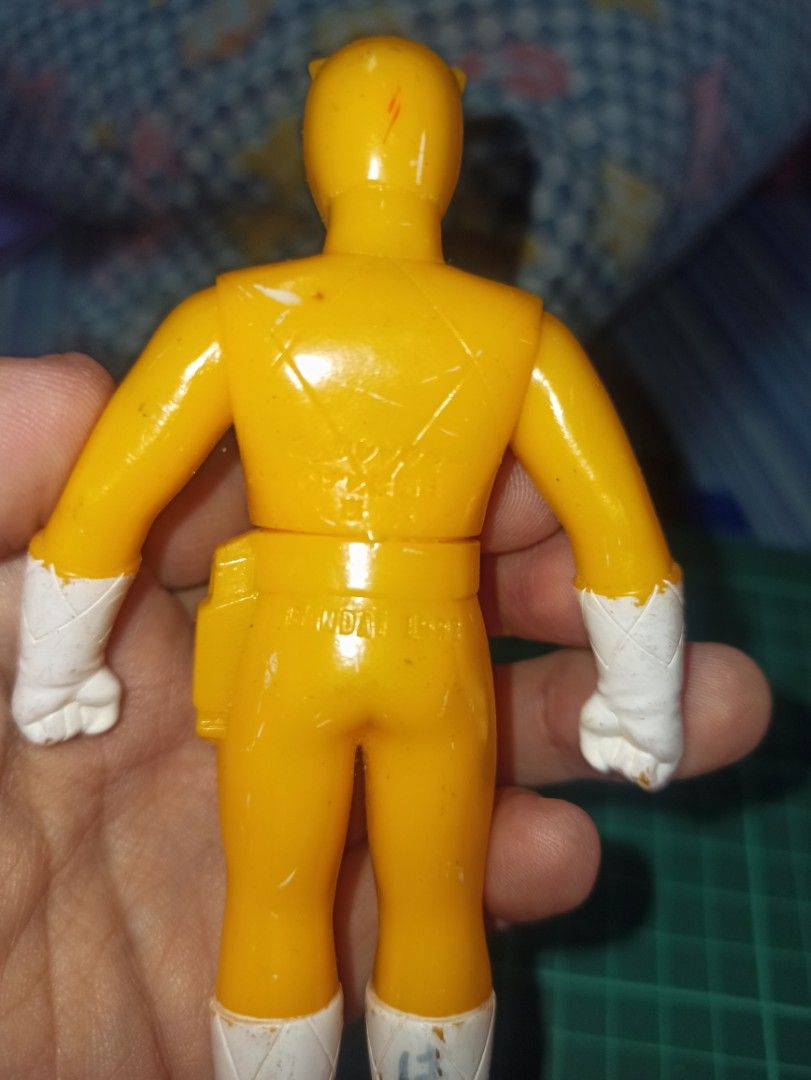 MMPR yellow ranger figure, Hobbies & Toys, Toys & Games on Carousell