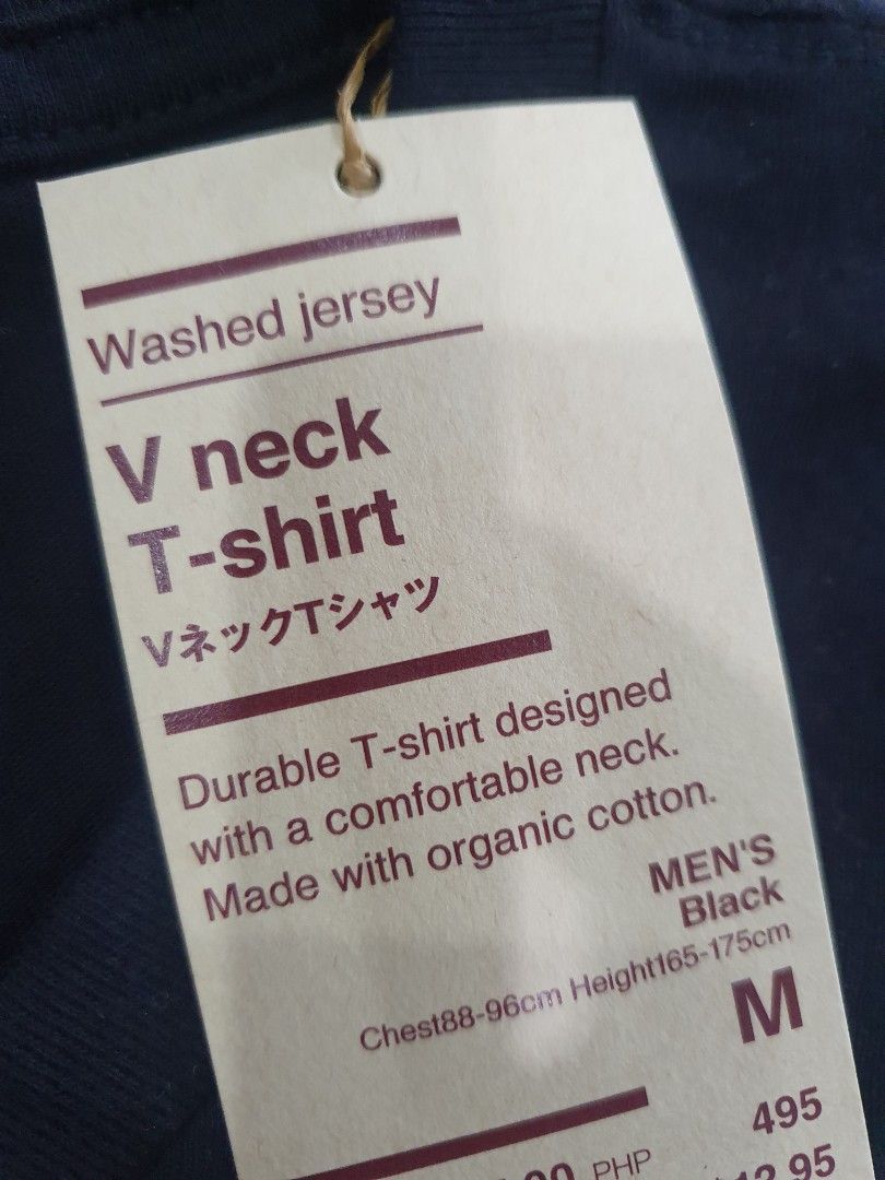 Muji V Neck Tee (M) , Men's Fashion, Tops & Sets, Tshirts & Polo Shirts on Carousell