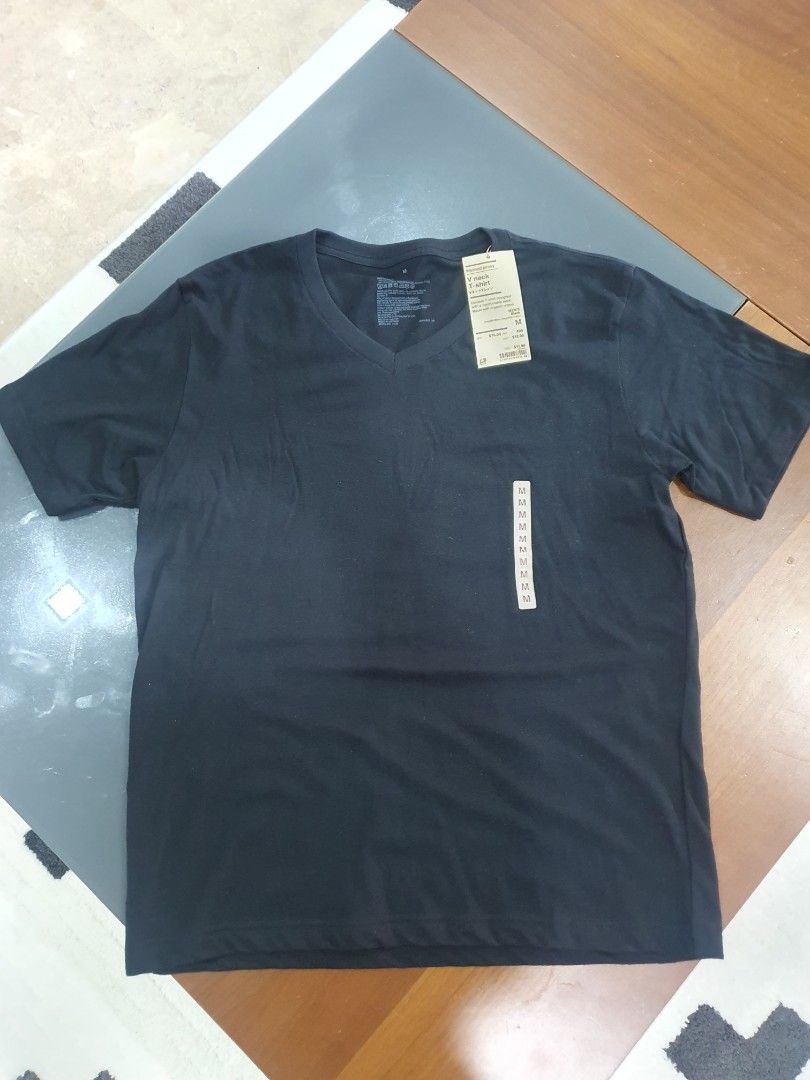 Muji V Neck Tee (M) , Men's Fashion, Tops & Sets, Tshirts & Polo Shirts on Carousell