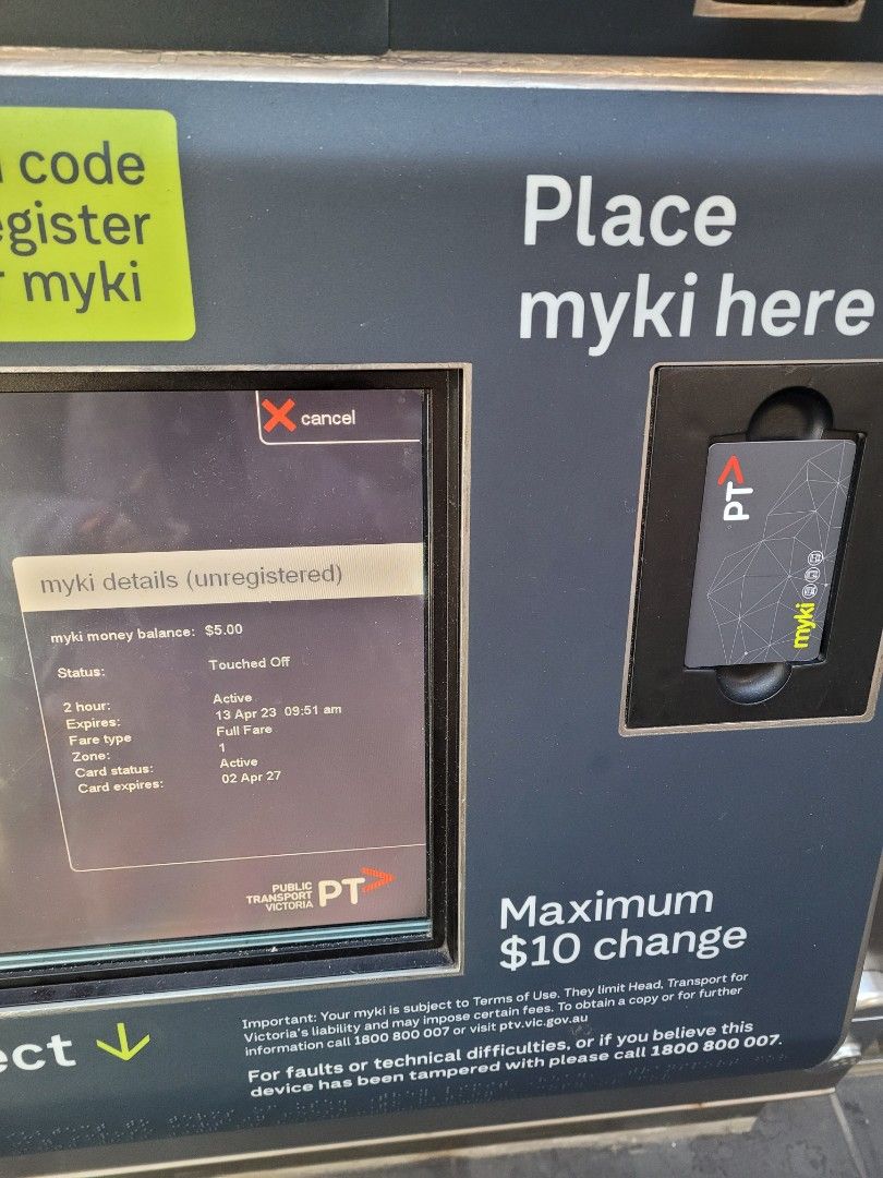 Myki card for Melbourne, Tickets & Vouchers, Local Attractions ...