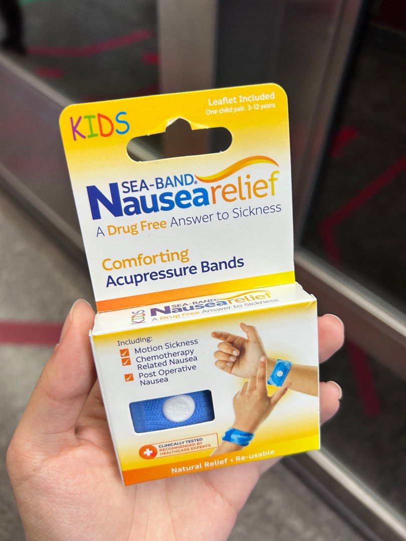 Nausea relief Sea-band for Kids, Health & Nutrition, Braces, Support ...
