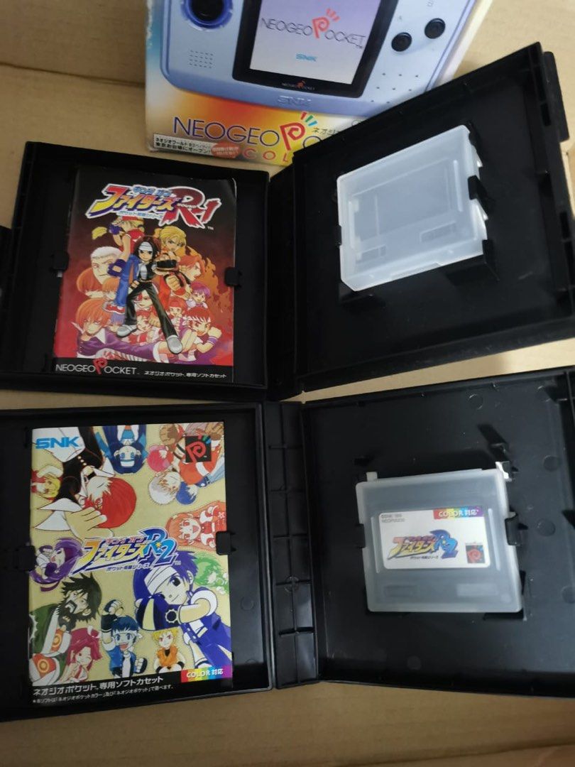 Neo Geo Pocket Color with 2 king of fighters NeoGeo ngpc, Video Gaming ...