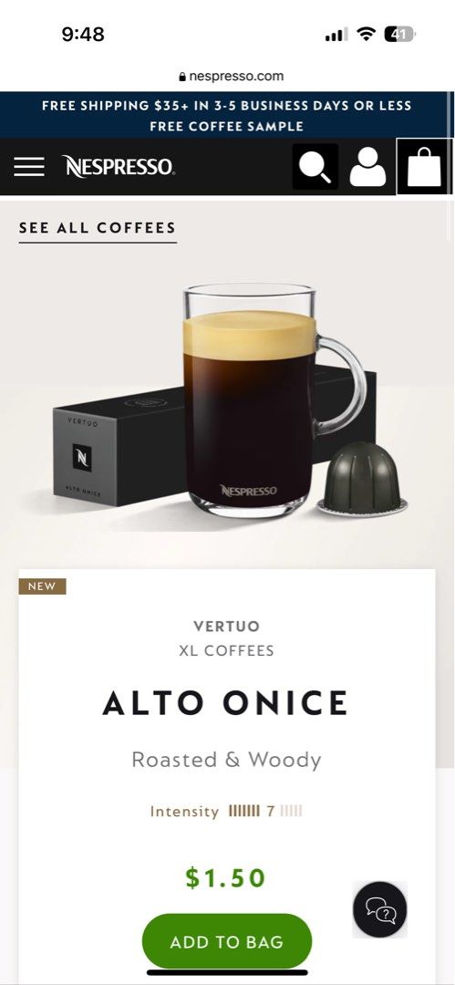 Nespresso Alto Onice, Furniture & Home Living, Kitchenware & Tableware ...