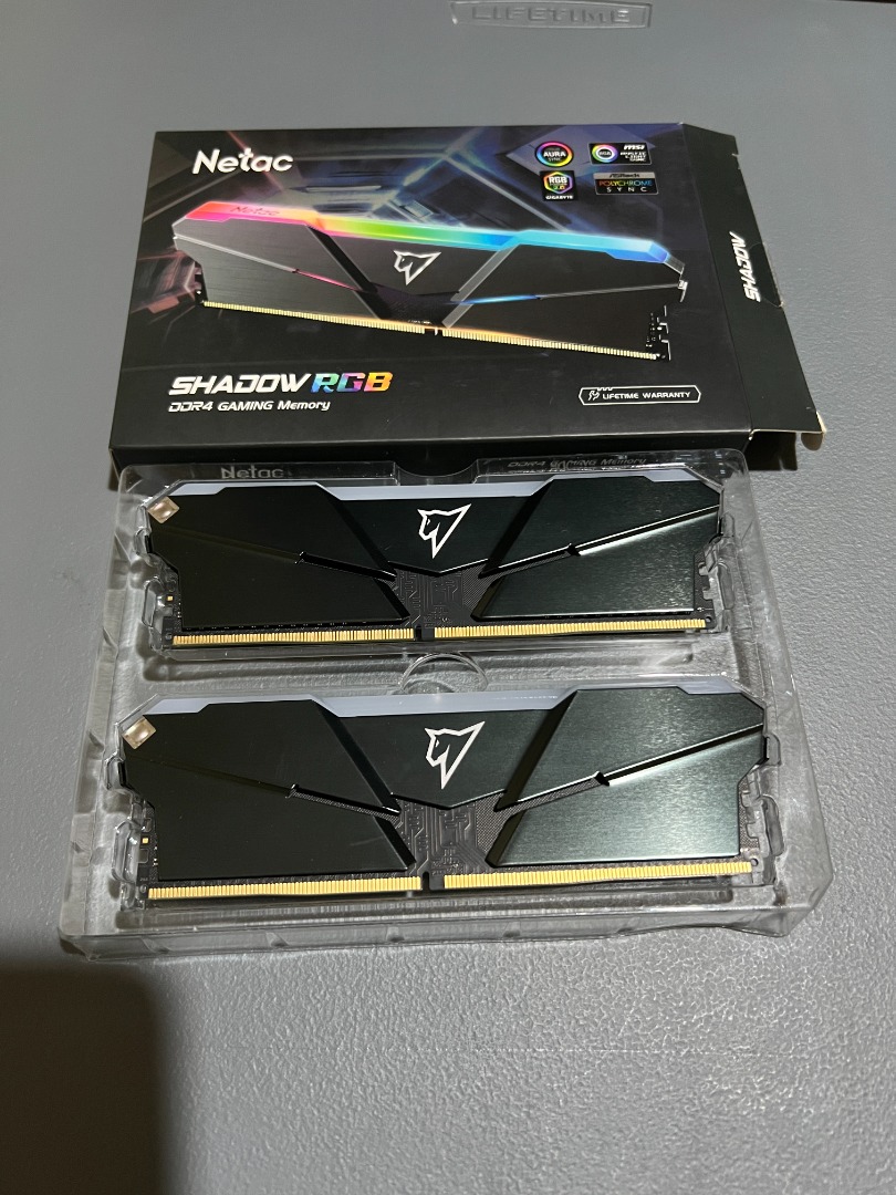 Netac DDR4-3200 16GB (8GB X2) RGB RAM, Computers & Tech, Parts ...