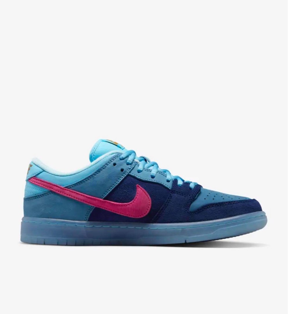 NIKE SB DUNK LOW DEEP ROYAL BLUE AND ACTIVE PINK, Men's Fashion ...