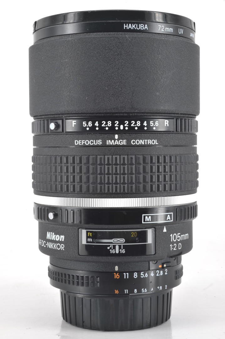 NIKON AFD DC 105mm F:2 LENS with DEFOCUS IMAGE CONTROL, Photography ...