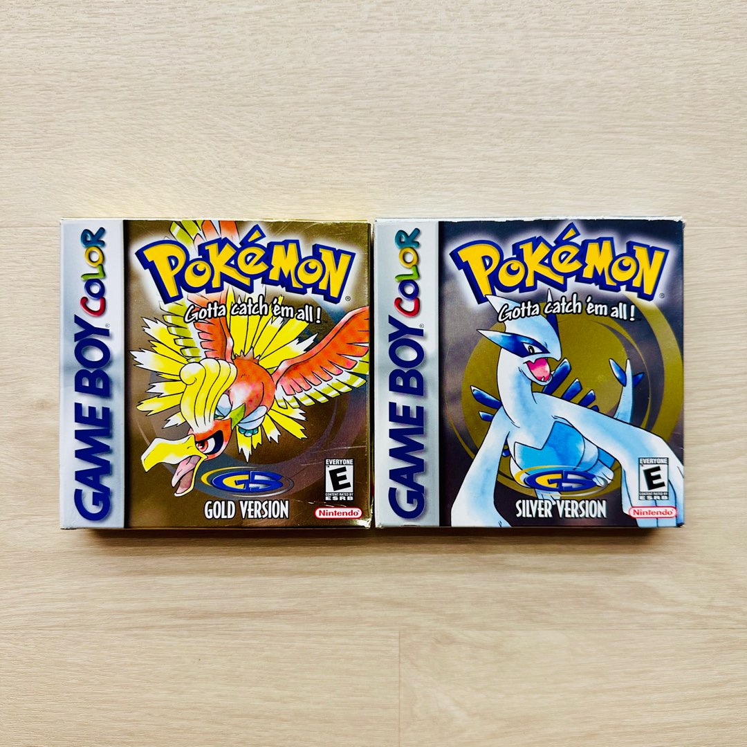 Gameboy Color Pokemon Gold & Silver, Video Gaming, Video Games ...