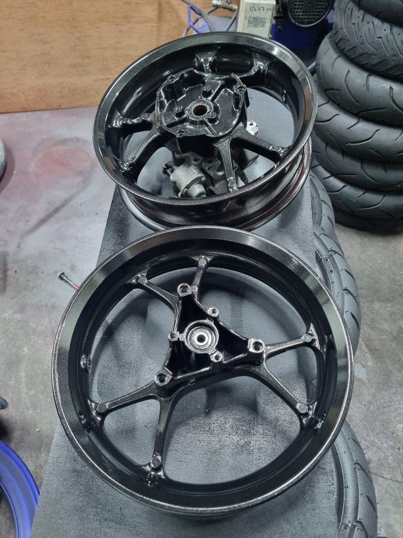 NMAX V2 Metallic Black Rims, Motorcycles, Motorcycle Accessories on ...