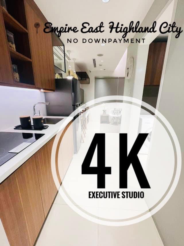NO DP 4K Mo. Studio Rent to Own Pasig Condo Empire East Highland City nr Manila Cubao Mrt BGC ...