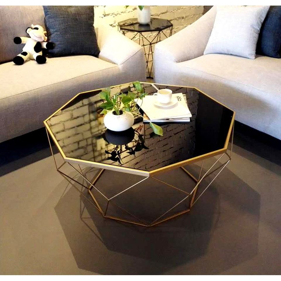 Nordic Geometric Design Coffee Table (FULLY ASSEMBLED), Furniture ...