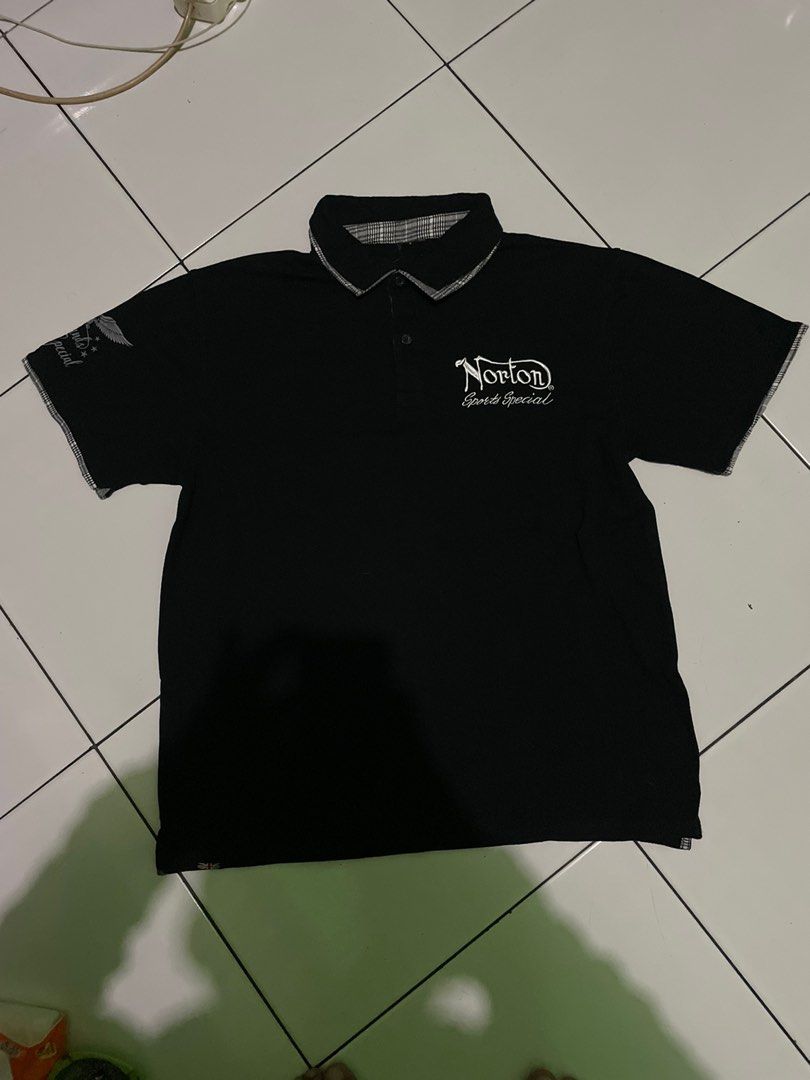 Norton Polo Shirt The Unapprocahble Black Mooneyes Kaos Kerah Norton ...
