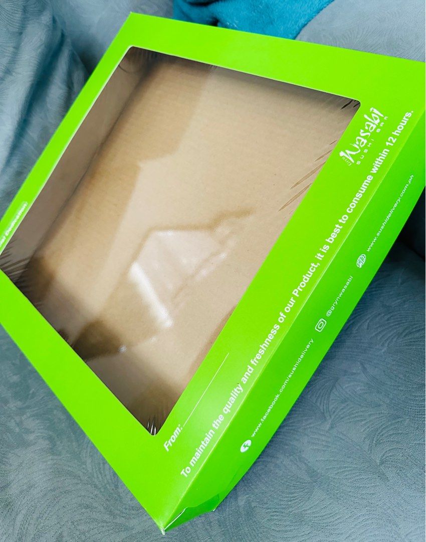 off-set/ laminated box with acetate window, Furniture & Home Living ...