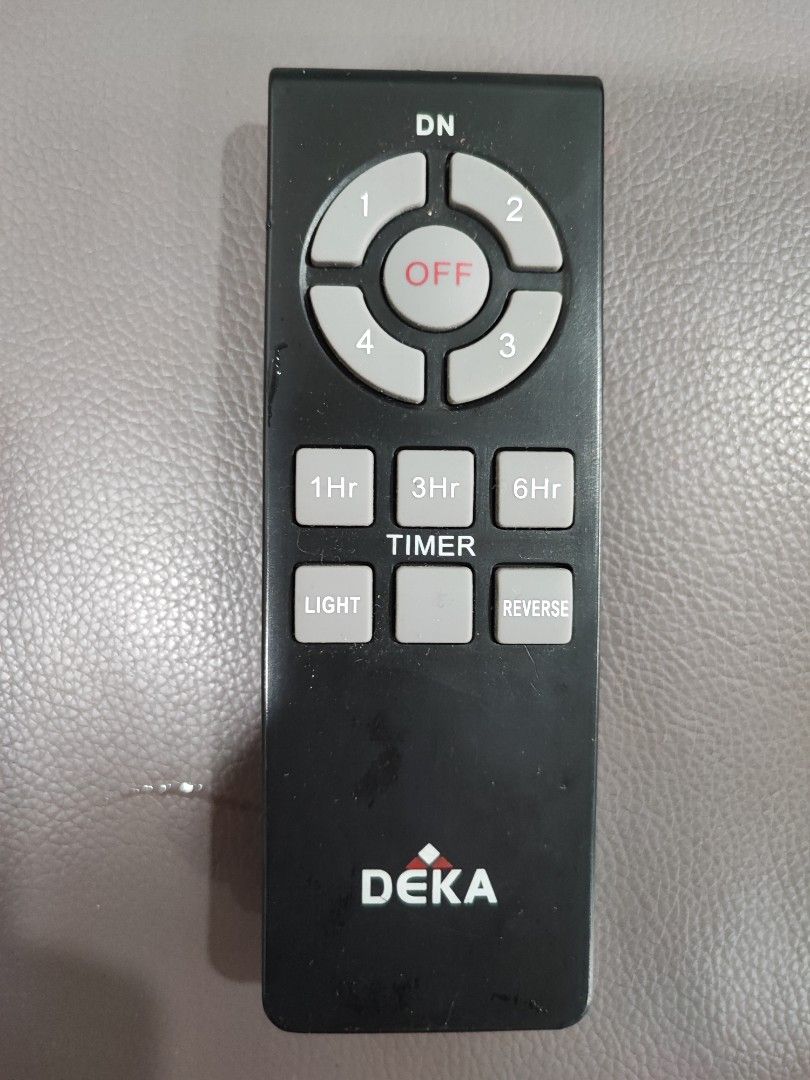 Original Deka Ceiling Fan Remote Control ( 4 speed +Reverse), Furniture ...