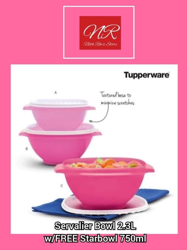Original Tupperware Servalier bowl 2.3 L with free 750ml Starbowl ...