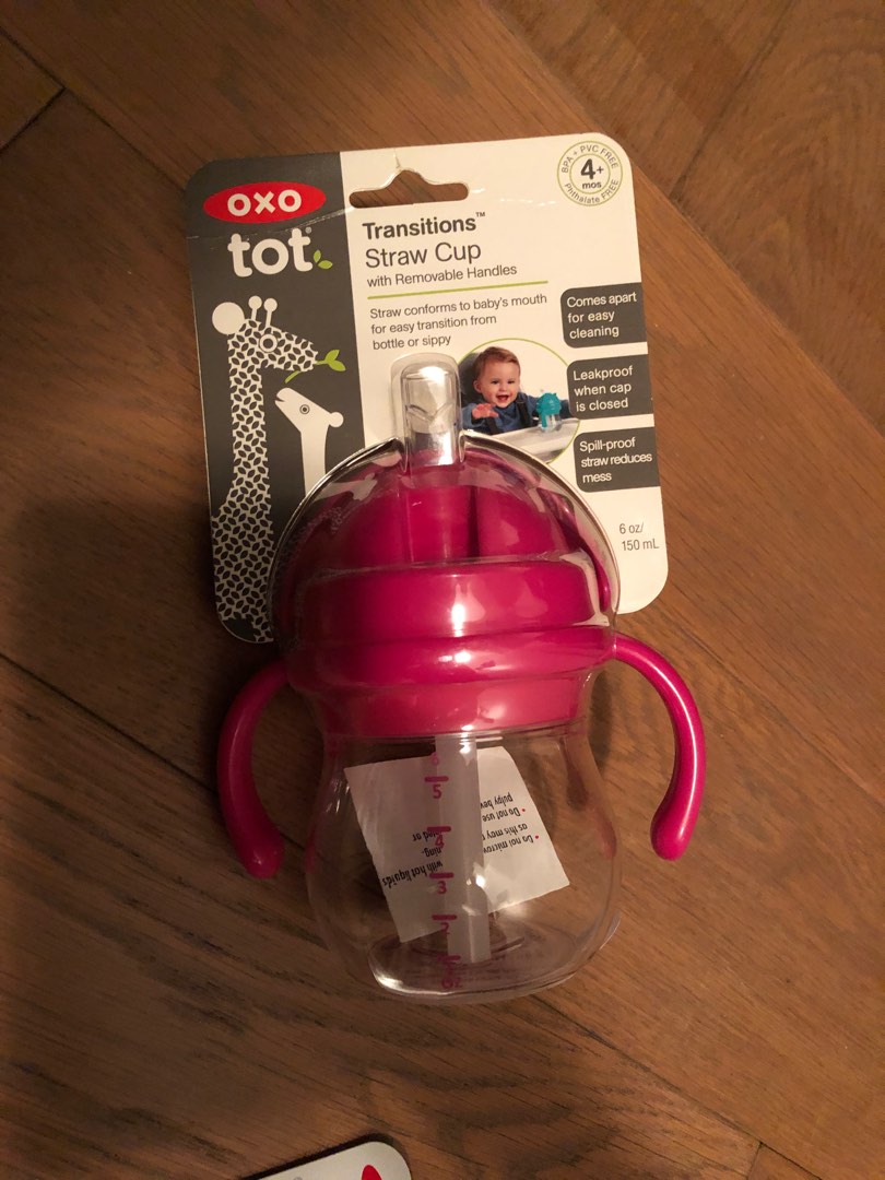 Oxo tot straw bottle, Babies & Kids, Nursing & Feeding, Breastfeeding ...