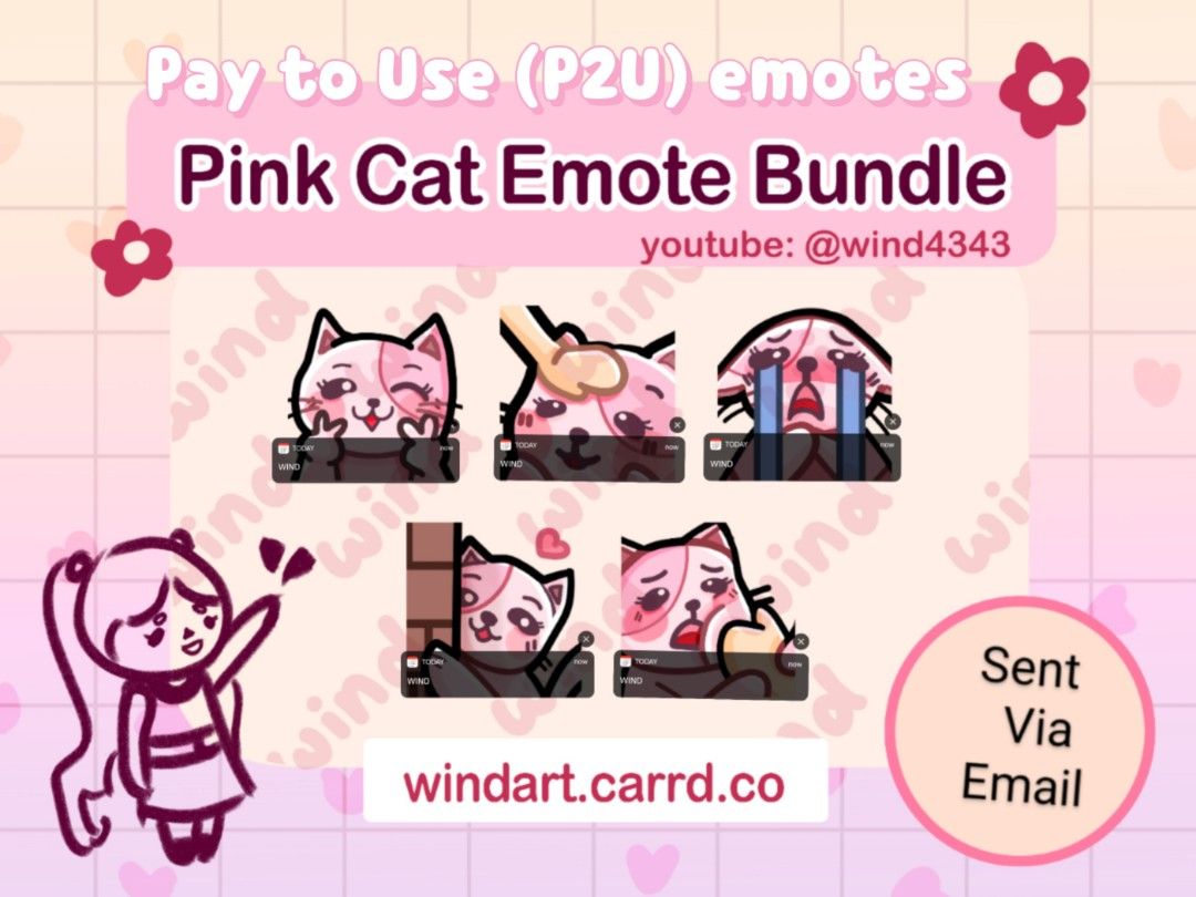 [Ready to Use] Cat Emote Pack for Twitch, Discord and YouTube (Pay 2 ...