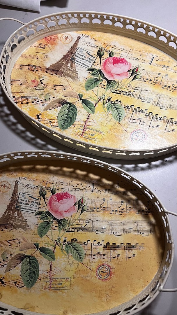 Paris Decorative Plates with freebie on Carousell