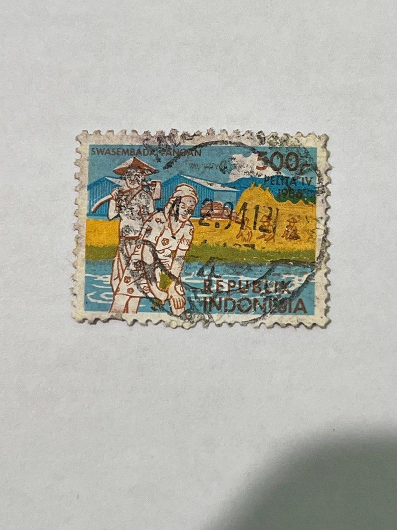 Perangko Indonesia 1988 Pelita IV, Antik, Filateli di Carousell