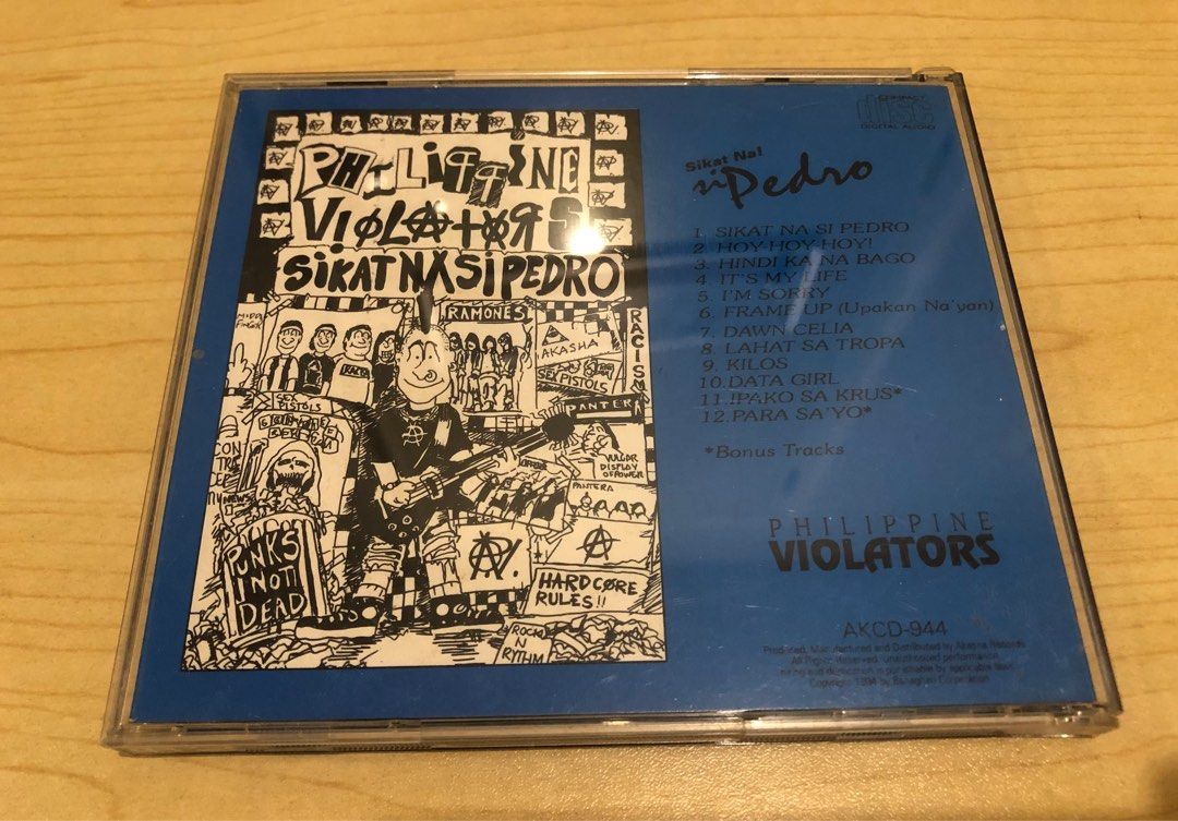 Philippine Violators Sikat Na Si Pedro 1994 OPM CD OOP on Carousell