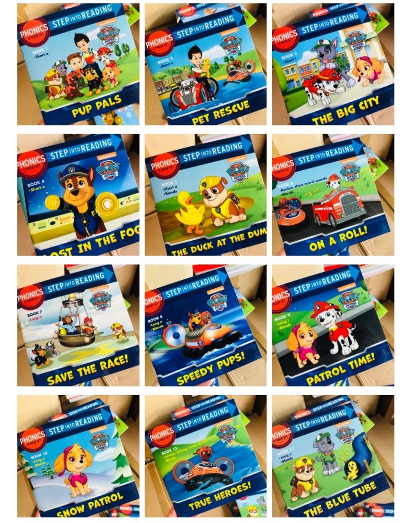 Phonics Paw Patrol step into reading set, Hobbies & Toys, Books & Magazines, Children's Books on ...