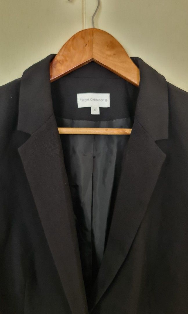 Plain black blazer on Carousell