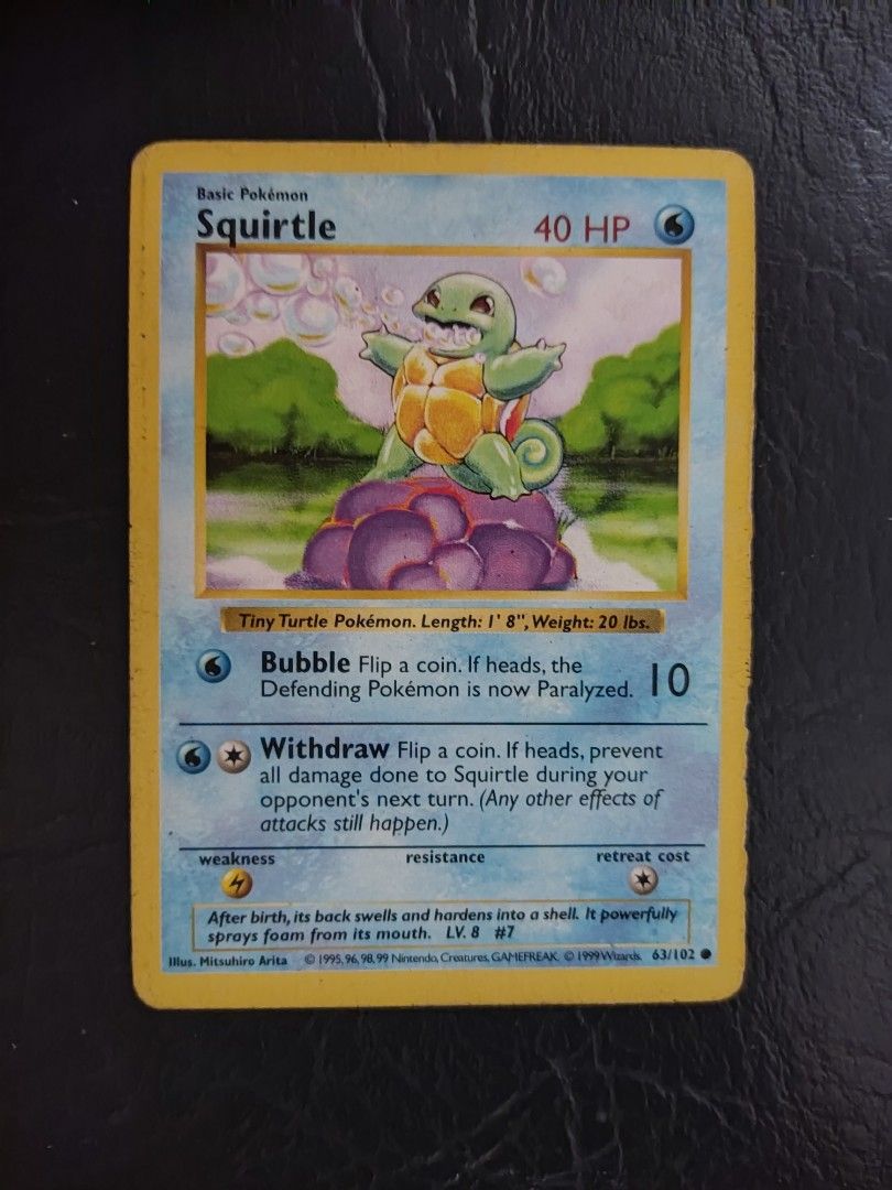 Pokemon Shadowless starters set on Carousell