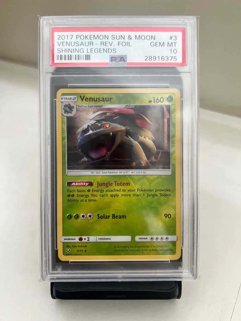 Pokemon TCG: Venusaur #003 PSA10, Hobbies & Toys, Toys & Games on Carousell