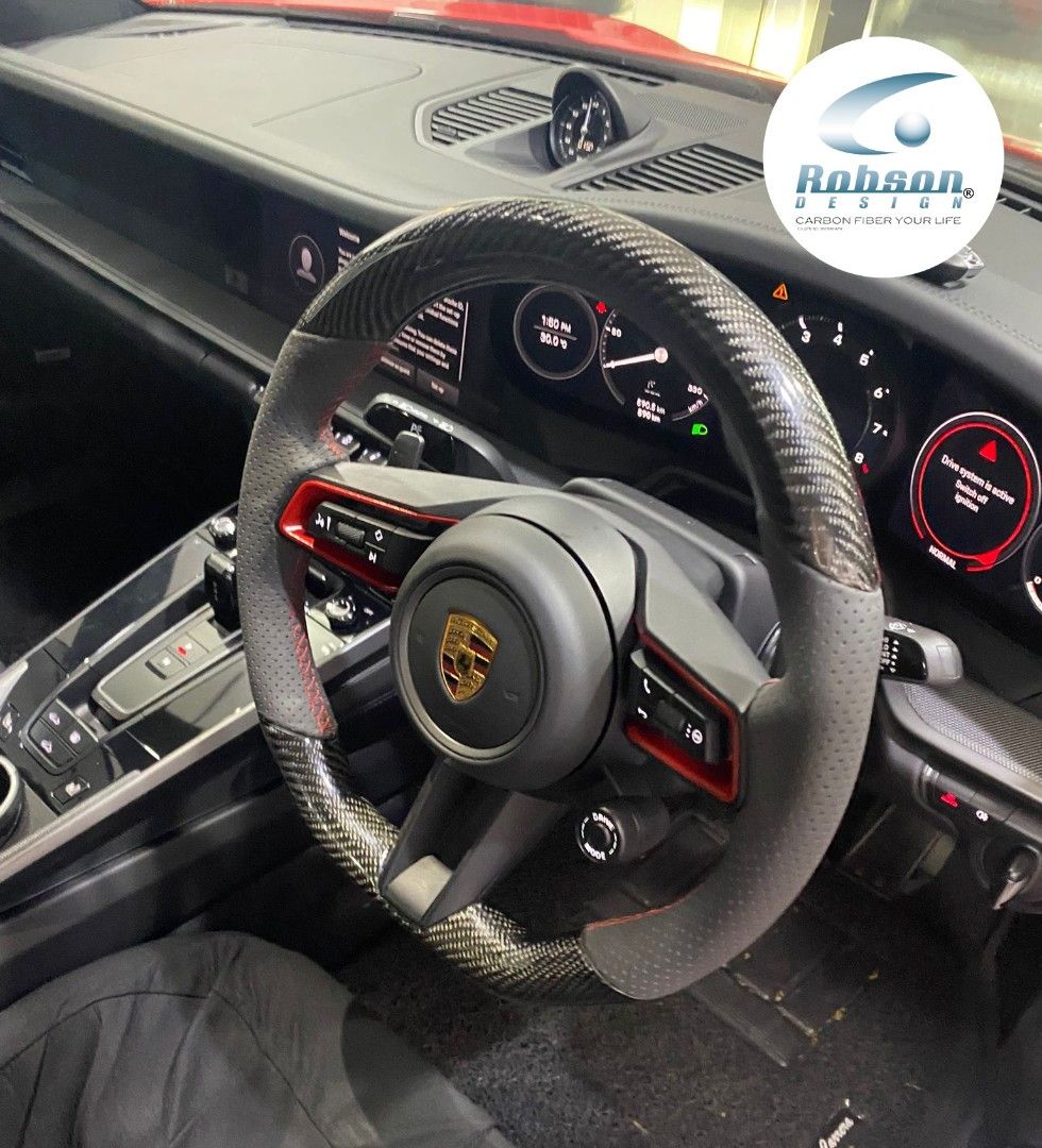 Robson Design Porsche 911 992 customized carbon fiber steering wheel ...