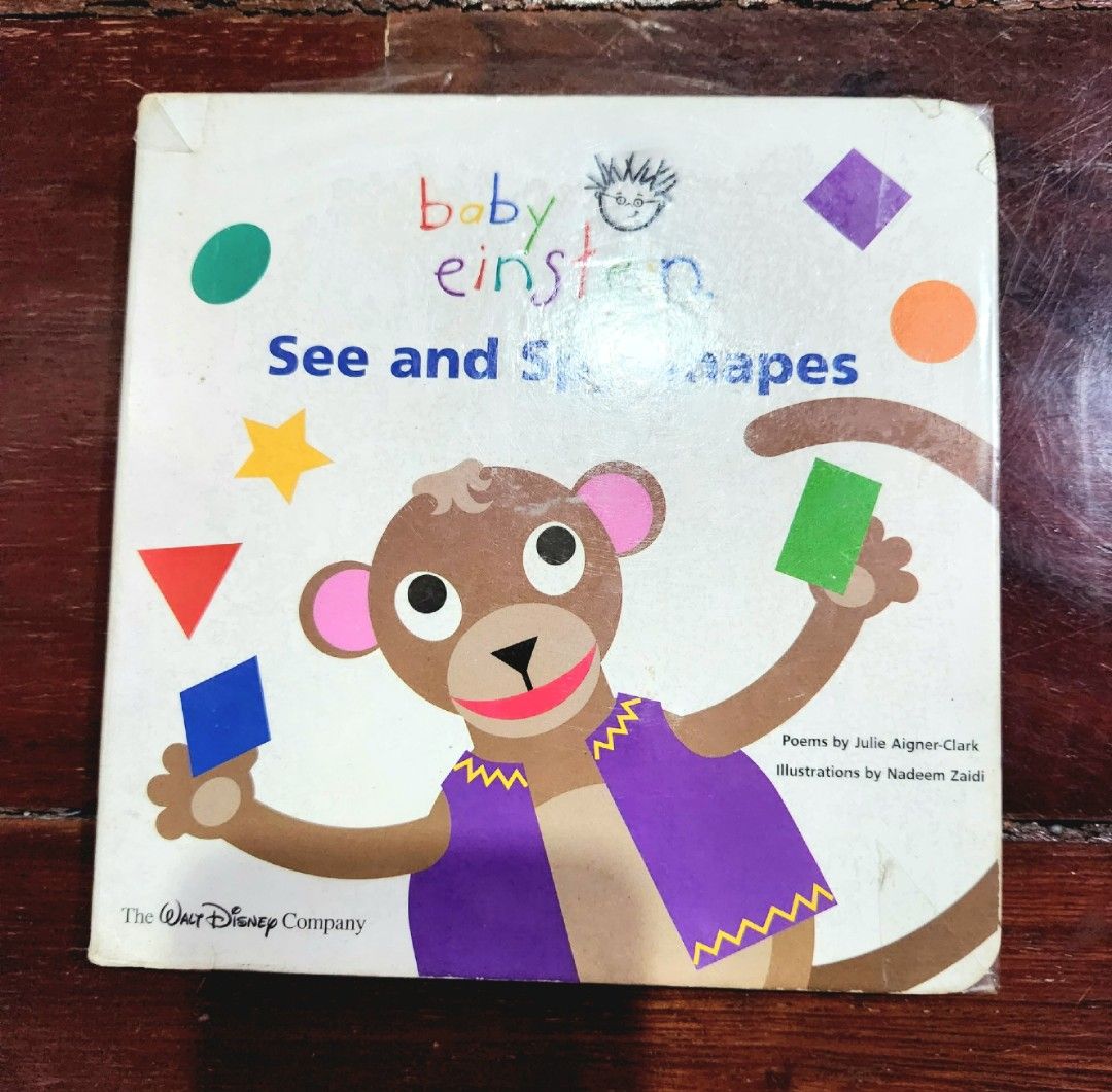 Preloved Baby Einstein book See and Spy Shapes, Hobbies & Toys, Books ...
