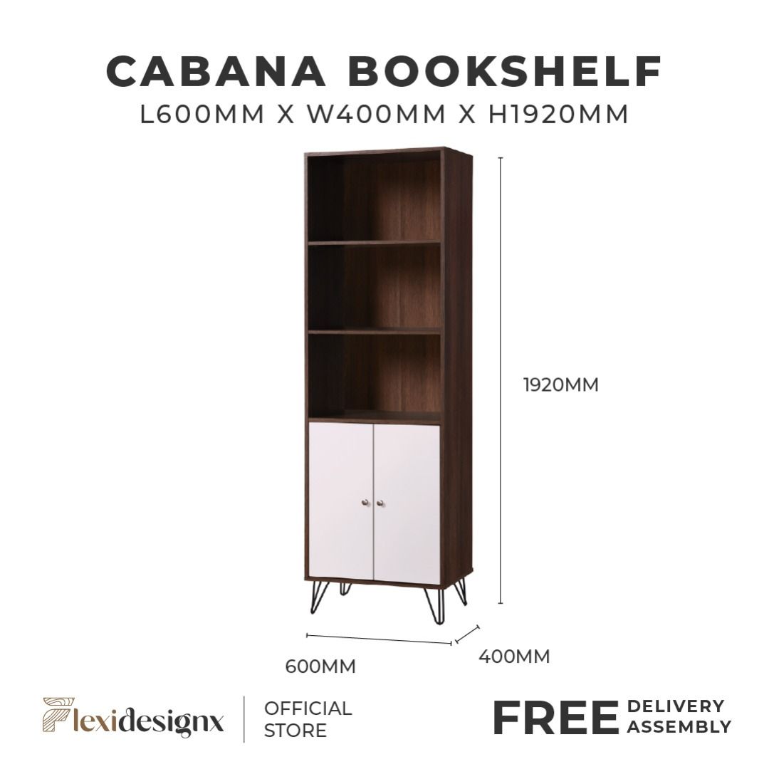 PROMOTION- CABANA MODERN BOOKSHELF/ DESIGNED SHELVING/ ALMARI BUKU ...