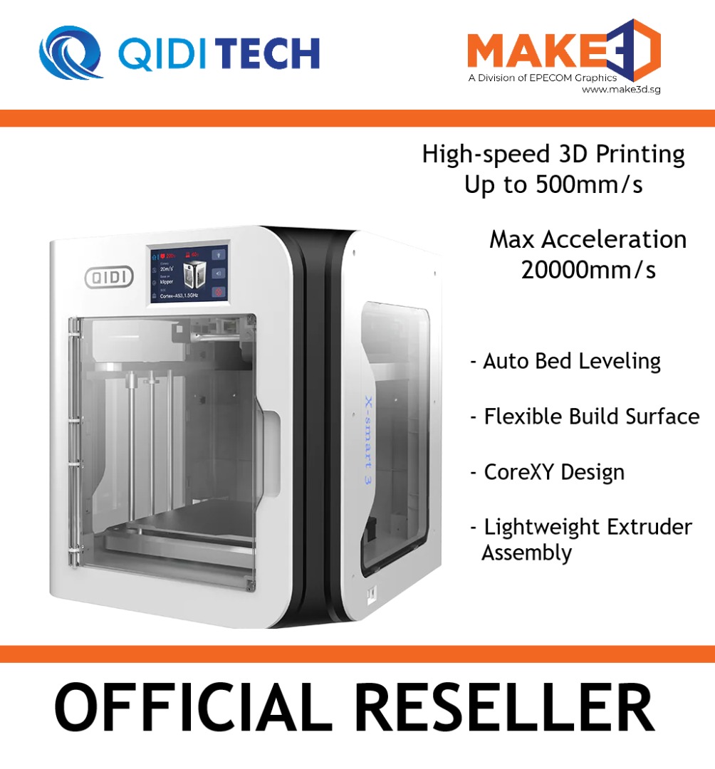QIDI X-Smart 3 High Speed 3D Printer | Klipper Firmware | High-Temp 3D ...