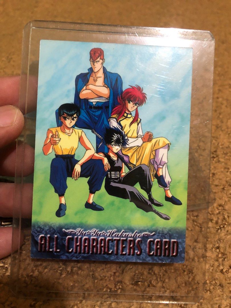 Rare authentic yuyu hakusho team character cards lot set, Hobbies ...
