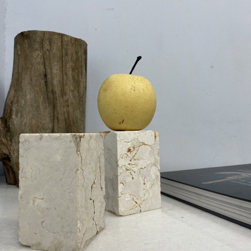 Raw Edge Natural Marble Block Photography Prop Display Decor, Furniture ...