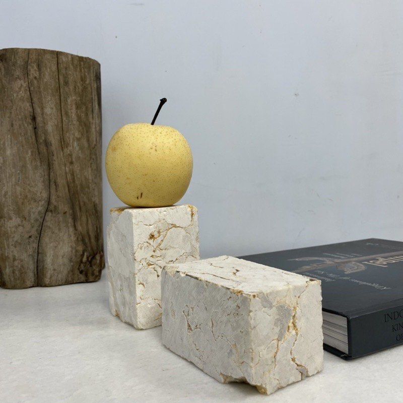 Raw Edge Natural Marble Block Photography Prop Display Decor, Furniture ...