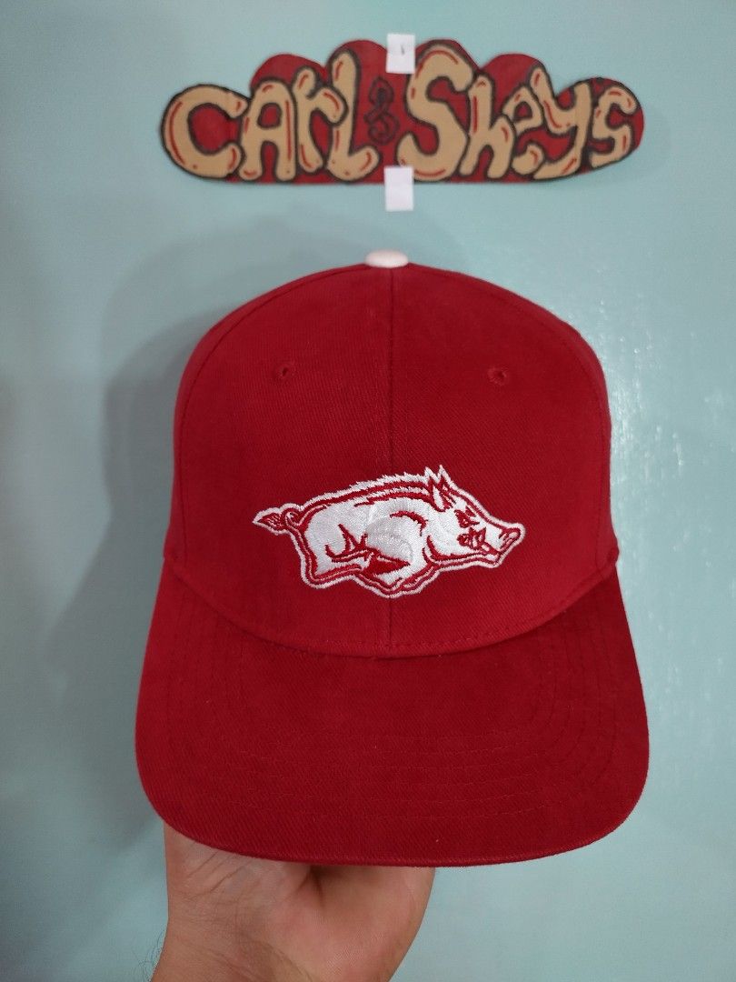 Razorbacks Velcro hat, Men's Fashion, Watches & Accessories, Caps ...