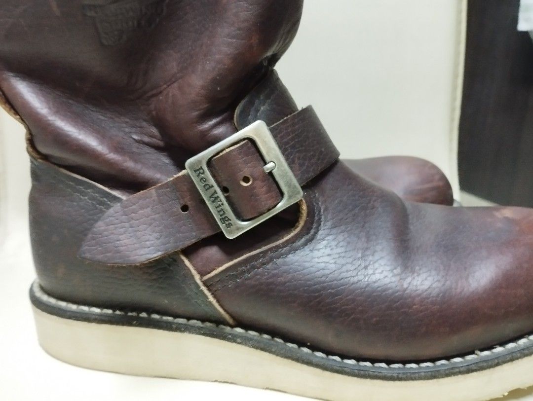 Red Wing Redwing Redwings 2970 Engineer Boots Briar Oil Slick Biker ...