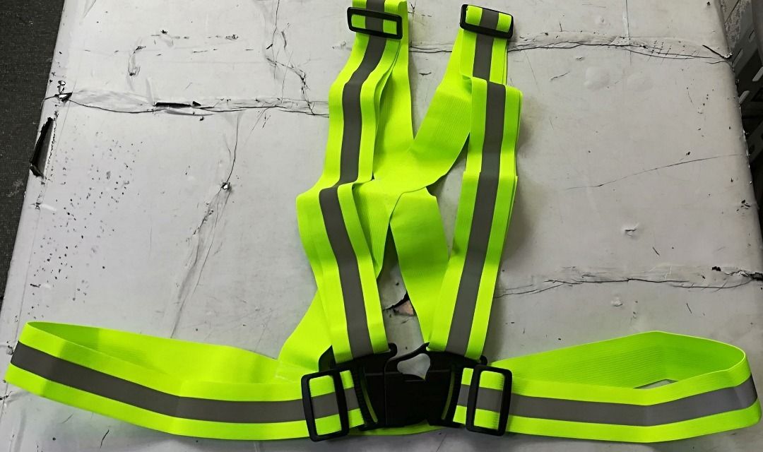 Reflective Safety Vest Belt Garterized Adjustable High Visibility ...