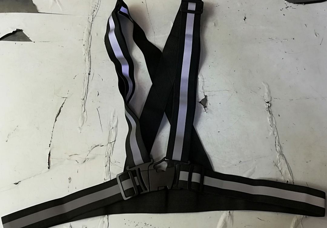 Reflective Safety Vest Belt Garterized Adjustable High Visibility ...